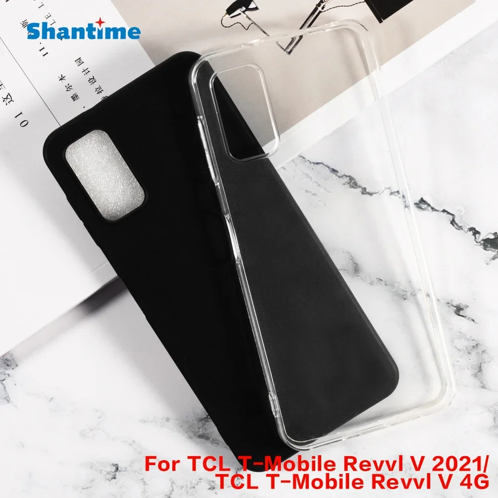 For-TCL-T-Mobile-Revvl-V-2021-Gel-Pudding-Silicone-Phone-Protective ...