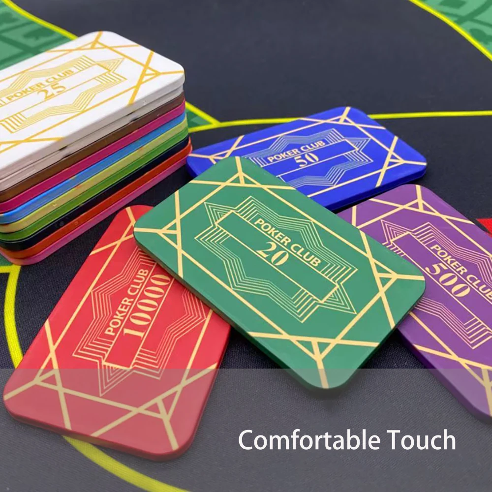 10PCS-Square-Ceramic-Poker-Chips-Professional-Casino-Texas-Poker-Game ...