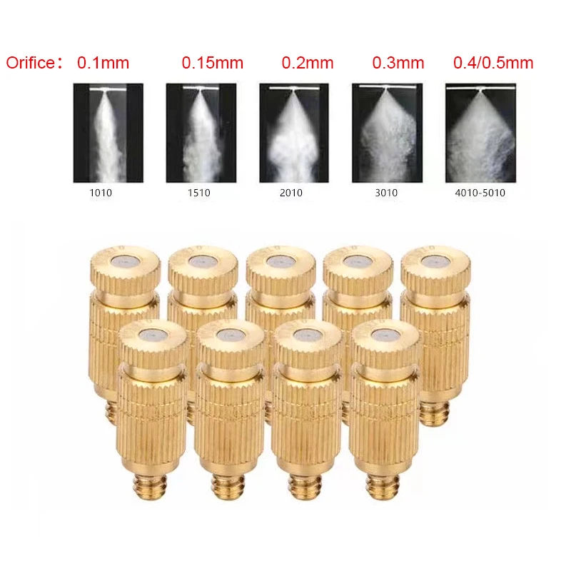 50pcs-Free-shipping-High-Pressure-Brass-Fog-Mist-Nozzle-Fogging-Spray ...