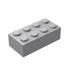 Classic Bulk Solid Color Bricks3001 2x4 Building Blocks 150pcs Grey ...