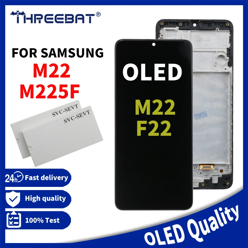 OLED-Display-For-Samsung-M22-4G-F22-LCD-M225F-M225F-DS-M225M-Display ...