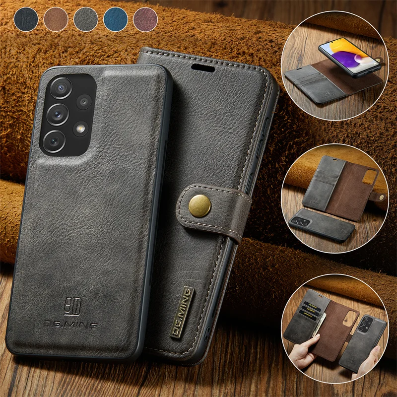 New-high-quality-leather-folding-card-non-slip-mobile-phone-case-for ...