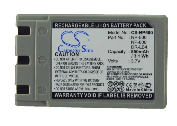 Camera Battery For MINOLTA DiMAGE G400 DiMAGE G500 DiMAGE G530 DiMAGE ...