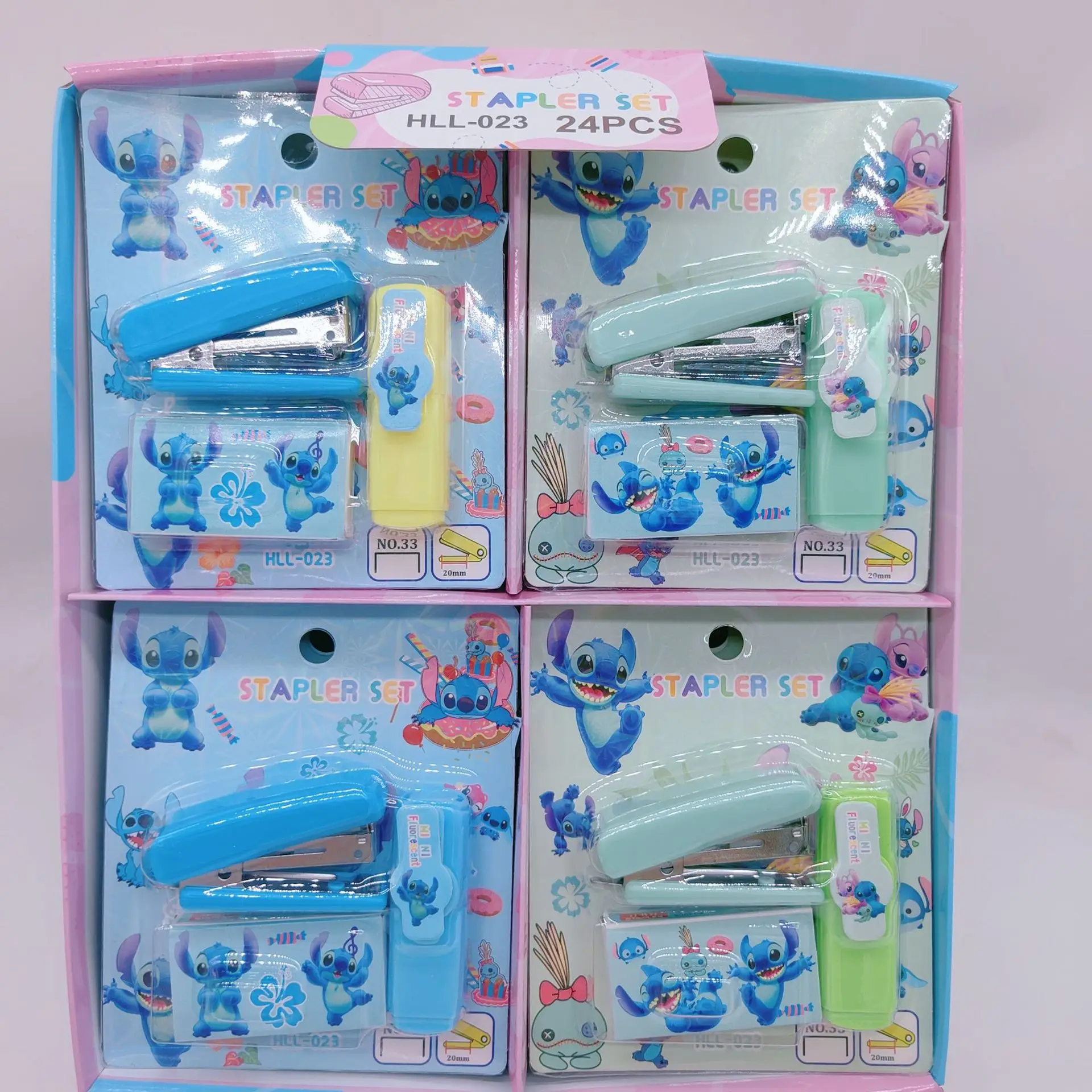 New-Disney-Stitch-Mini-Stapler-Set-Cartoon-Portable-Stapler-with ...