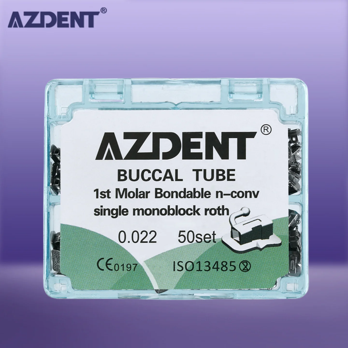 50sets-200pcs-AZDENT-Orthodontic-Buccal-Tube-1st-2nd-Molar-Bondable-N ...