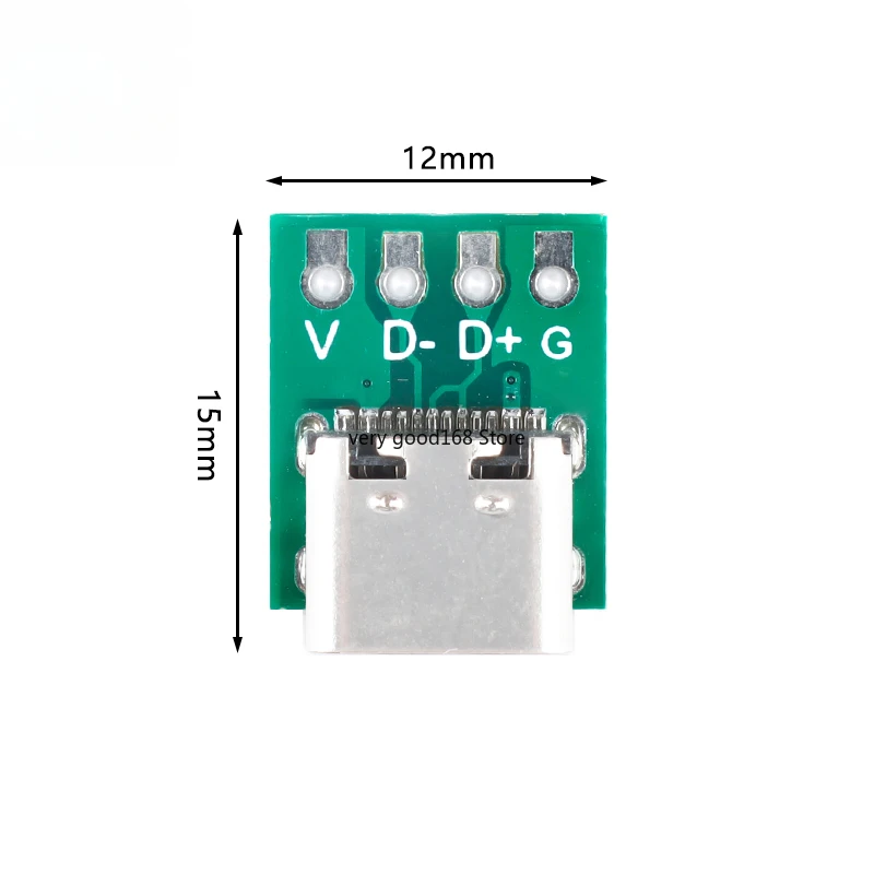 USB-3-1-Type-C-Connector-16-Pin-Test-PCB-Board-Adapter-16P-Connector ...