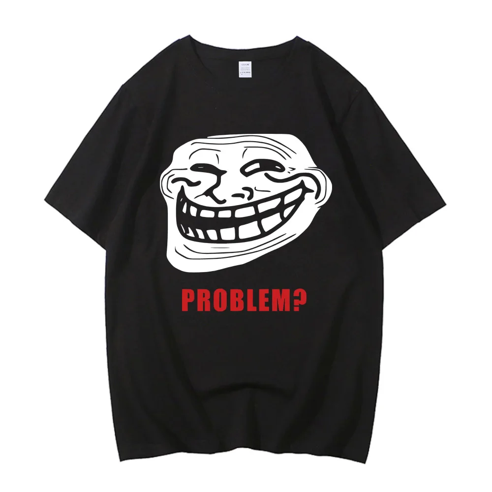 TROLLFACE MEME RAGE COMIC FUNNY TROLL JOKE INTERNET Mens Womens T-Shirt ...