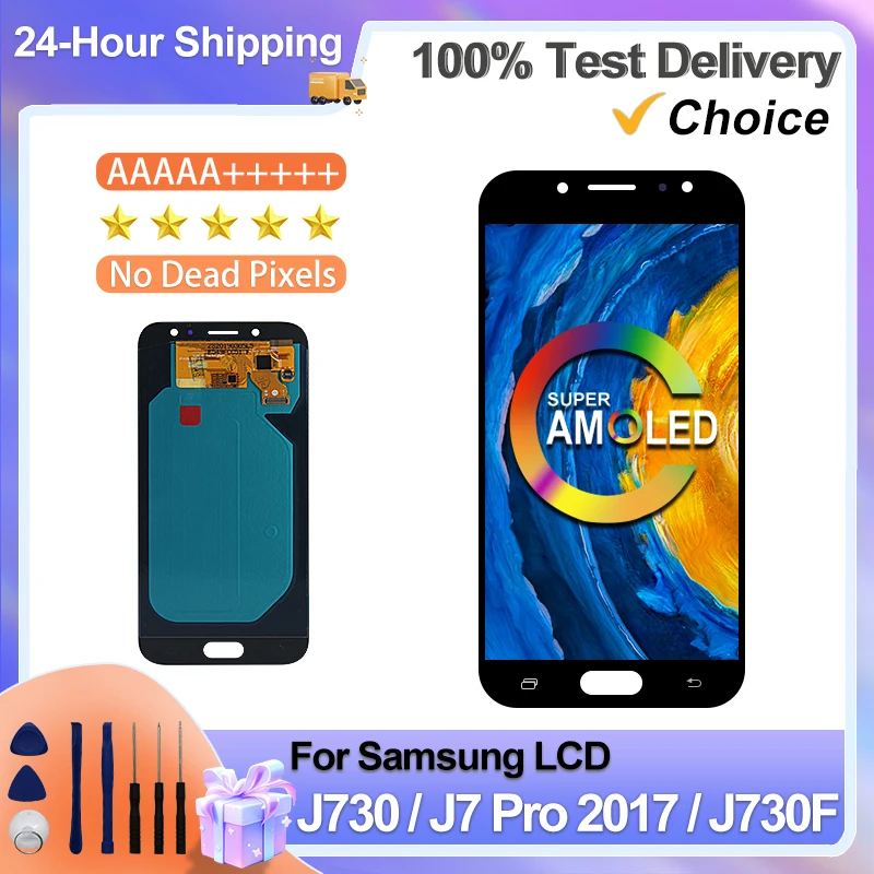 5-5-SUPER-AMOLED-For-Samsung-Galaxy-J7-Pro-LCD-J7-2017-Display-For-SM ...