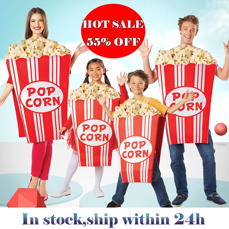3D Funny Popcorn Costumes For Adult Carnival Party Food Cosplay ...