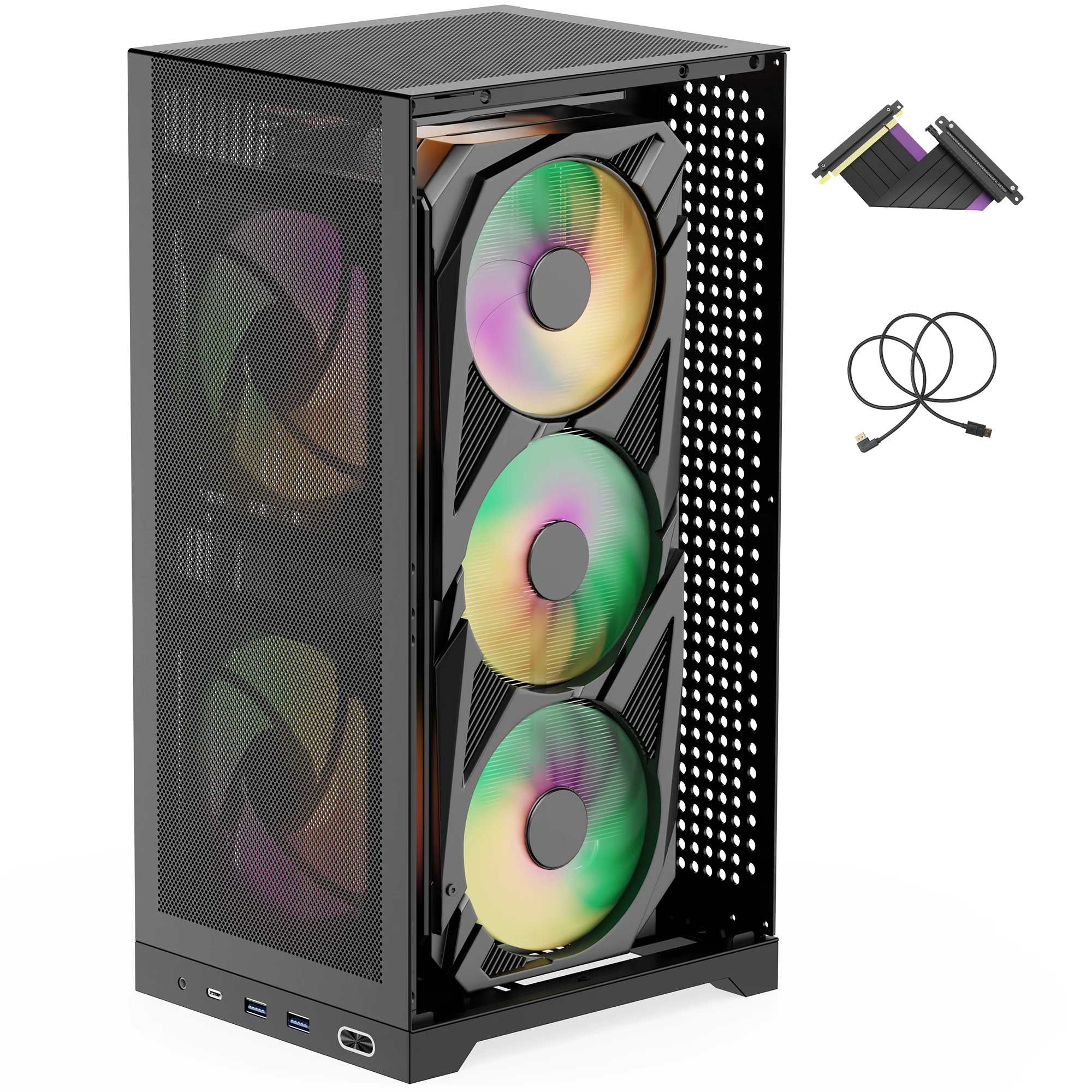 Caja ITX ShinySnake L400 Mesh: GPU de 12,1 L, 350 mm, fuente de ...
