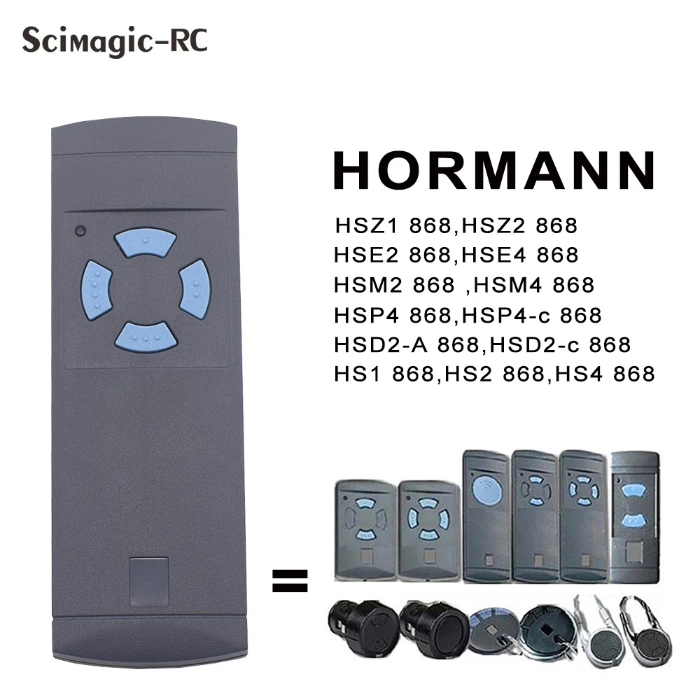 HORMANN 868 mhz Gate Remote Control Clone for HS1 HS2 HS4 HSE2 HSE4 ...