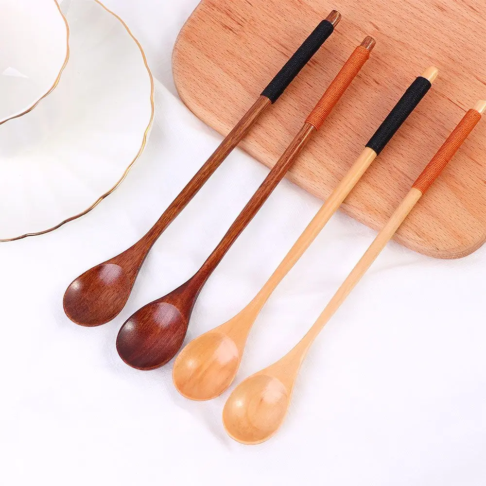 Chinese-Style-Eating-Tableware-Teaspoon-Kitchen-Long-Handle-Wooden ...