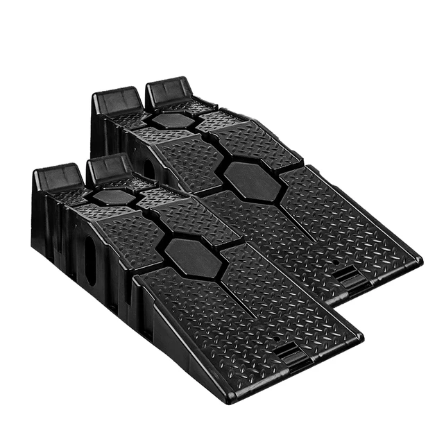 A Pair Black 2500KG Heavy Duty Car Ramps 900mm Long Antiskid Working ...
