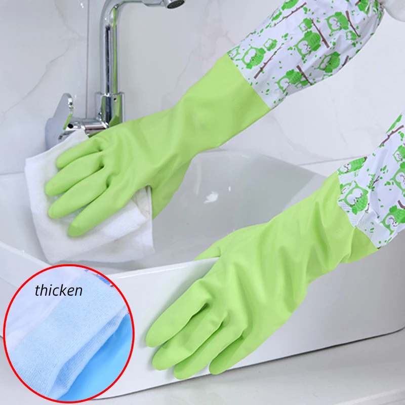 1-Pair-Reusable-Waterproof-Household-Gloves-Rubber-Latex-Non-Slip ...
