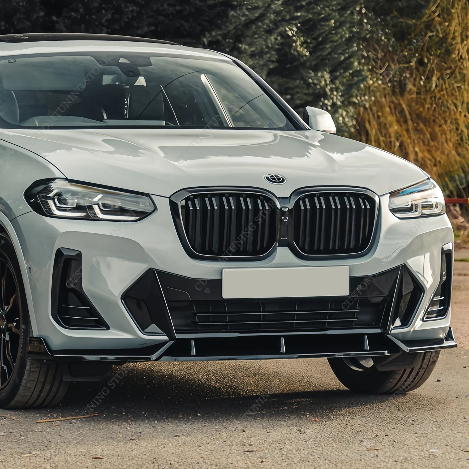 For-BMW-X3-G01-X4-G02-IX3-G08-MP-Style-Front-Bumper-Lip-Spoiler ...