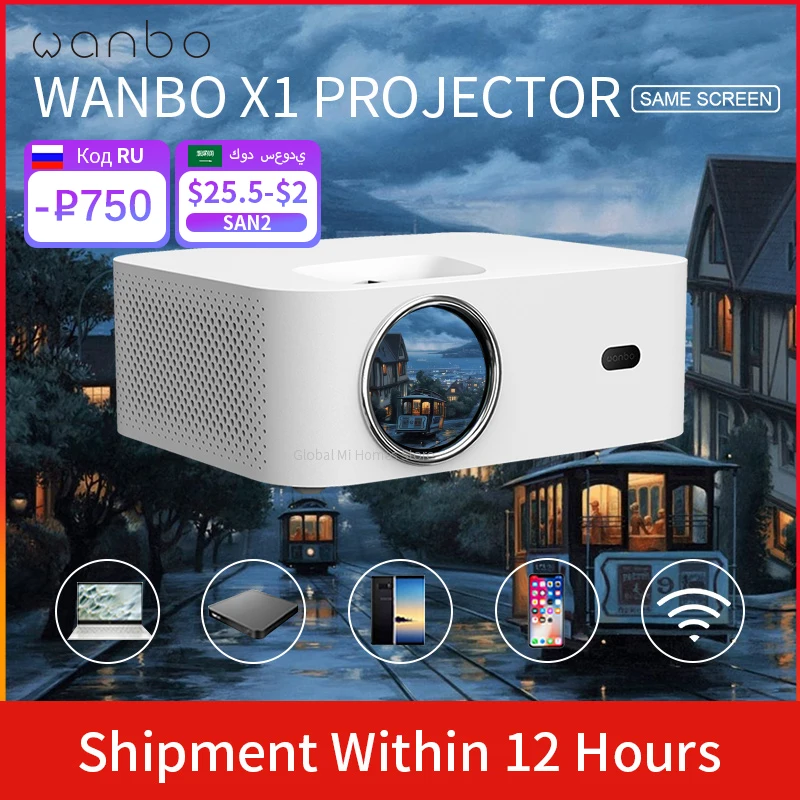 Wanbo Portable Projector | Wanbo X1 Osd Projector | Business Projector ...