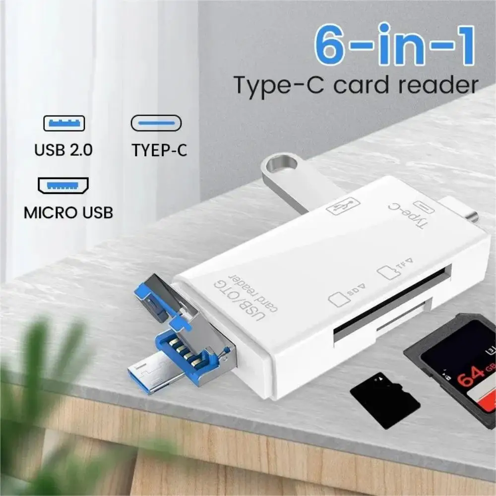 6-in-1-card-reader-OTG-Type-C-Micro-SD-card-reader-flash-drive ...