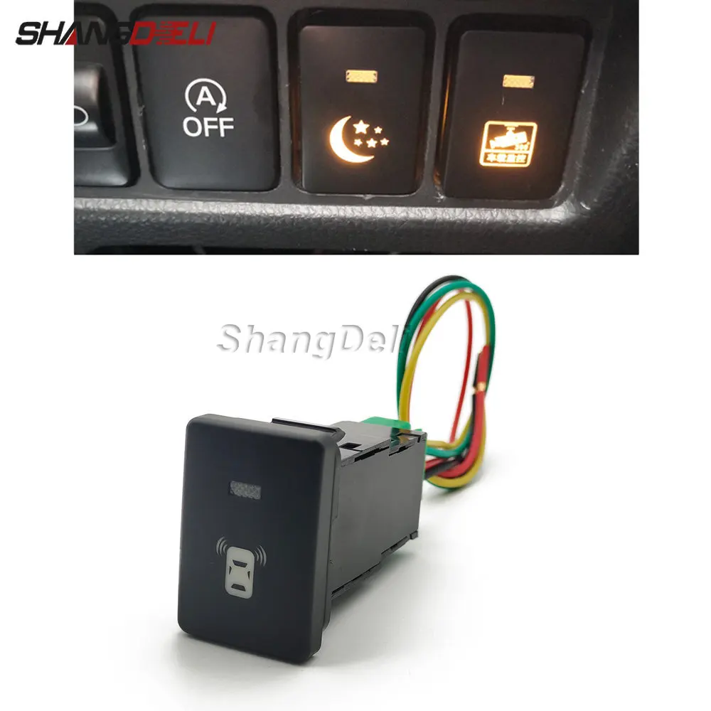 Car-LED-Light-Parking-Radar-Switch-Push-Button-For-Mitsubishi-Outlander ...