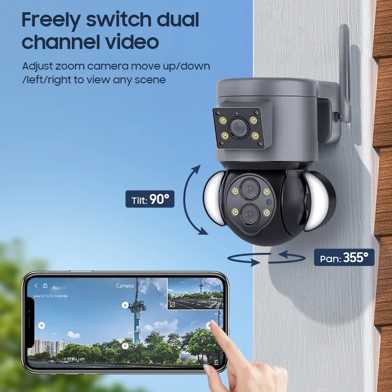 430-4M-10X-Optical-Zoom-Multiple-Lens-Floodlight-Camera-Support-Voice ...