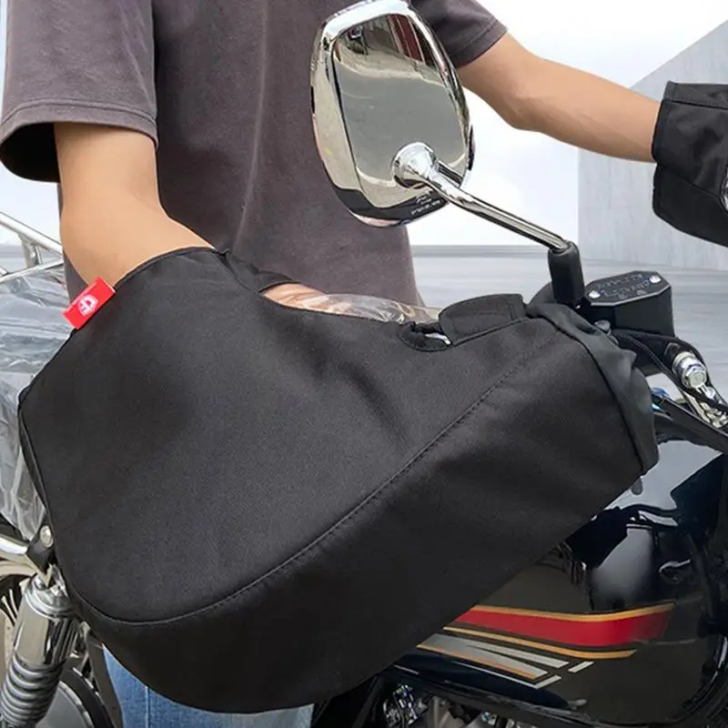 Snowmobile Handlebar Muffs Waterproof Scooter Thermal Lining Handlebar ...