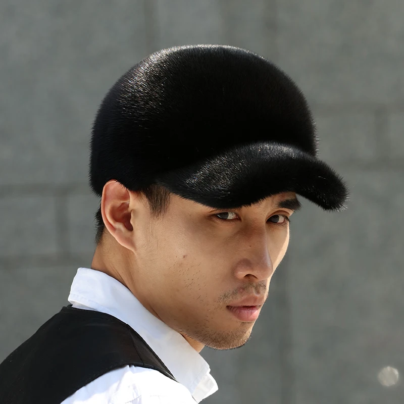Mink-mink-hats-integral-skin-fur-hats-mink-mink-hat-men-s-Baseball-Cap ...