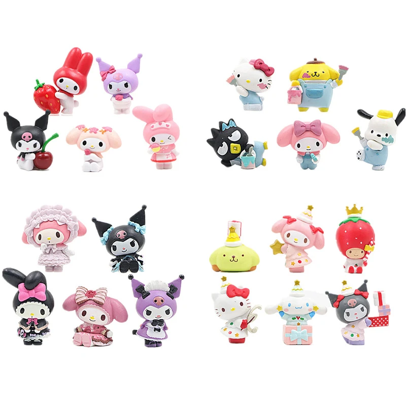 Hello Kitty Mini Dolls Figures | Kuromi Melody Figure | Hello Kitty ...