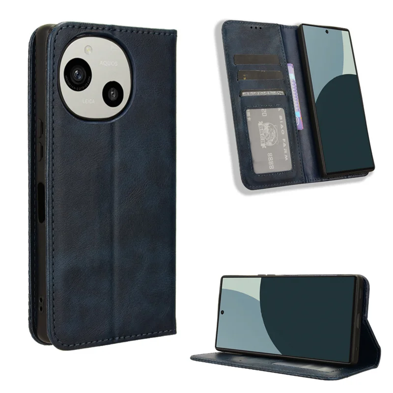 Pertain-to-Sharp-Aquos-R9-SH-51E-luxury-magnetic-retro-wallet-skin-PU ...
