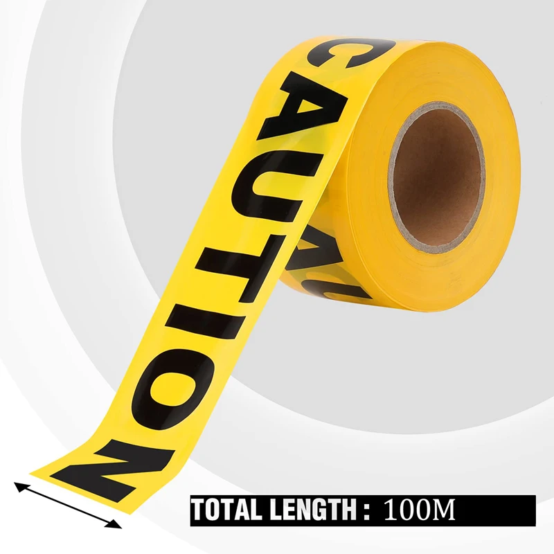 Waterproof Construction Safety Tape For Danger/Hazardous Area Party ...