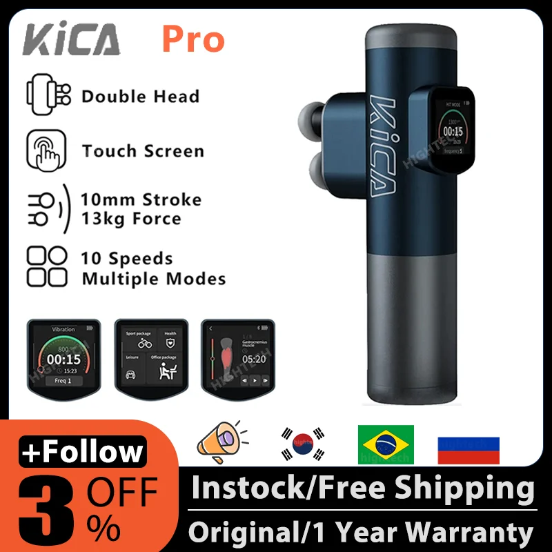 KICA-Pro-Double-Head-Massage-Gun-Smart-Body-Massager-for-Muscle-Pain ...