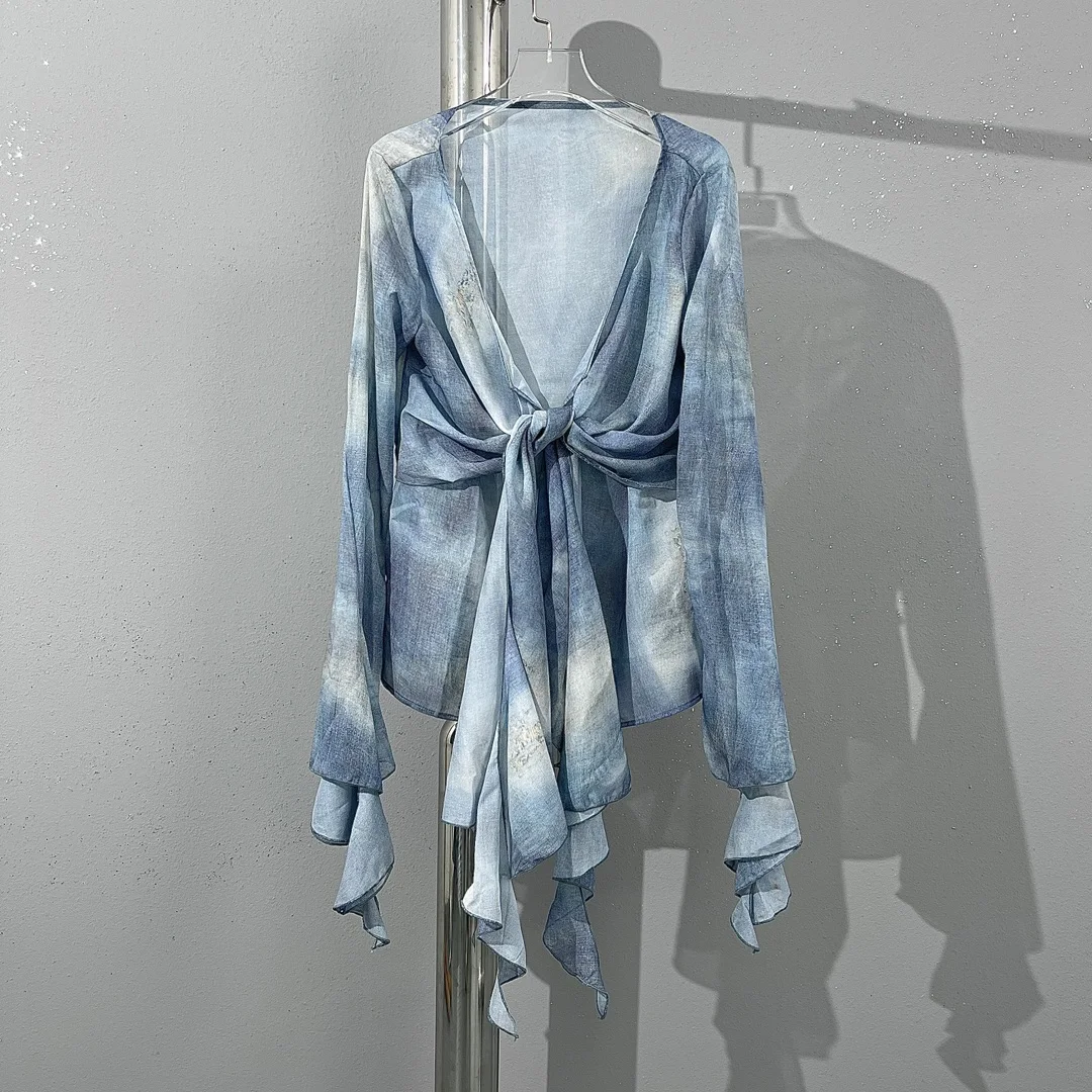 Spring-and-summer-new-Blue-Sea-mermaid-series-streamers-elegant-chest ...