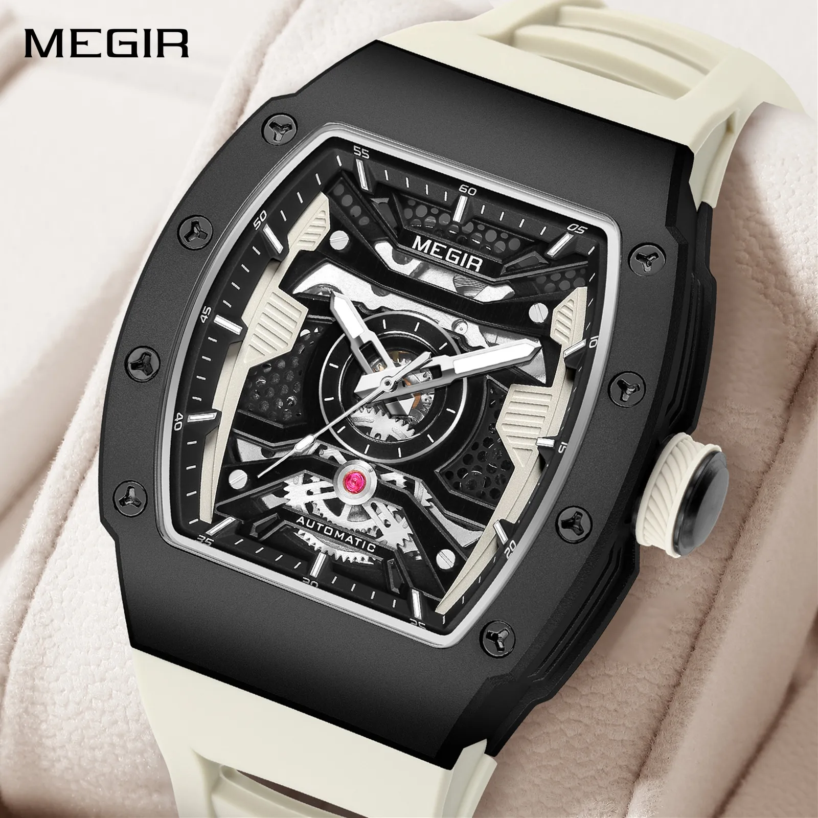 MEGIR Brand Automatic Movement Watches for Men Fashion Waterproof ...