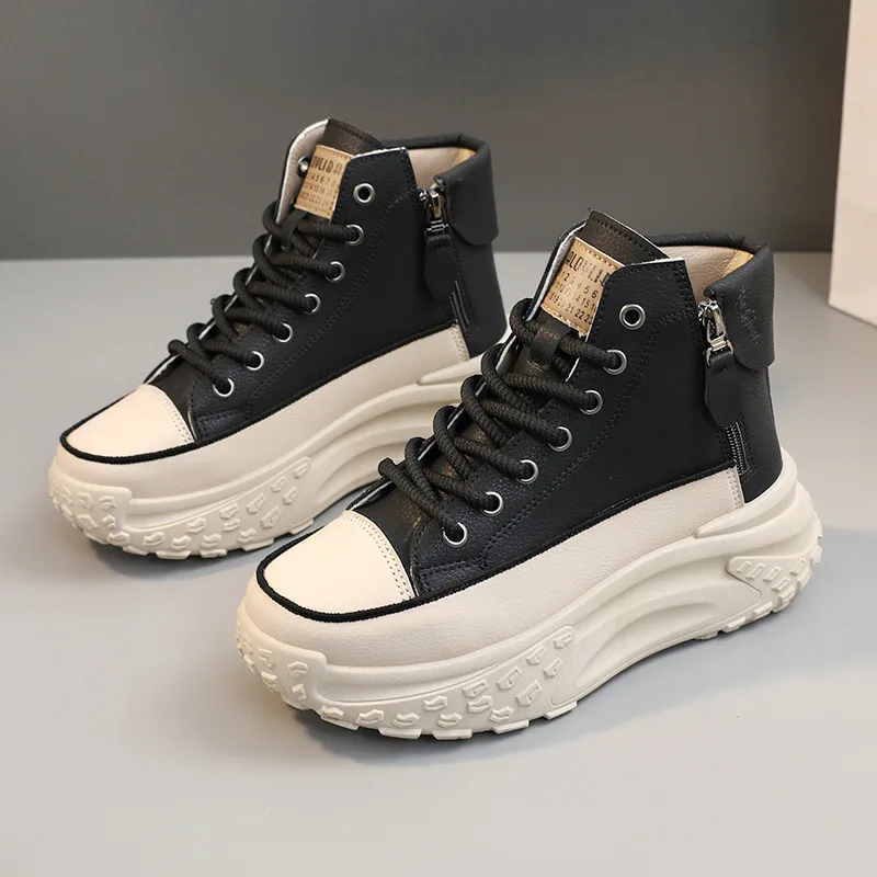 2025 Summer High-top Shoes Womens Summer Leather Women Sneakers ...