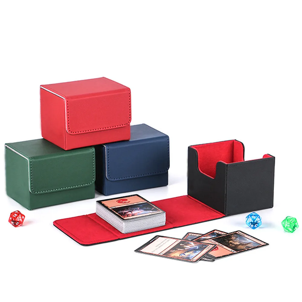 1-Pack-Leather-Deck-Card-Boxes-100-Card-Deck-Game-Box-Magnetic-Playing ...