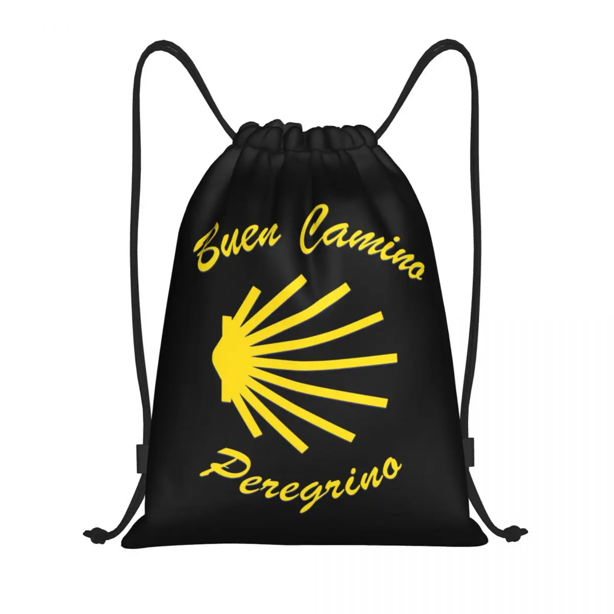 Custom-Camino-De-Santiago-Scallop-Shell-Drawstring-Backpack-Sports-Gym ...