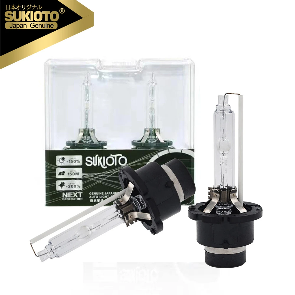 SUKIOTO JAPAN GENUINE D2R D4R 35W HID Xenon Standard Headlight D2S D4S ...