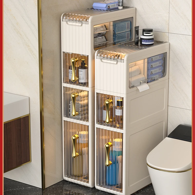 Light-Luxury-Bathroom-Storage-Rack-Floor-Gap-Storage-Rack-Bathroom ...