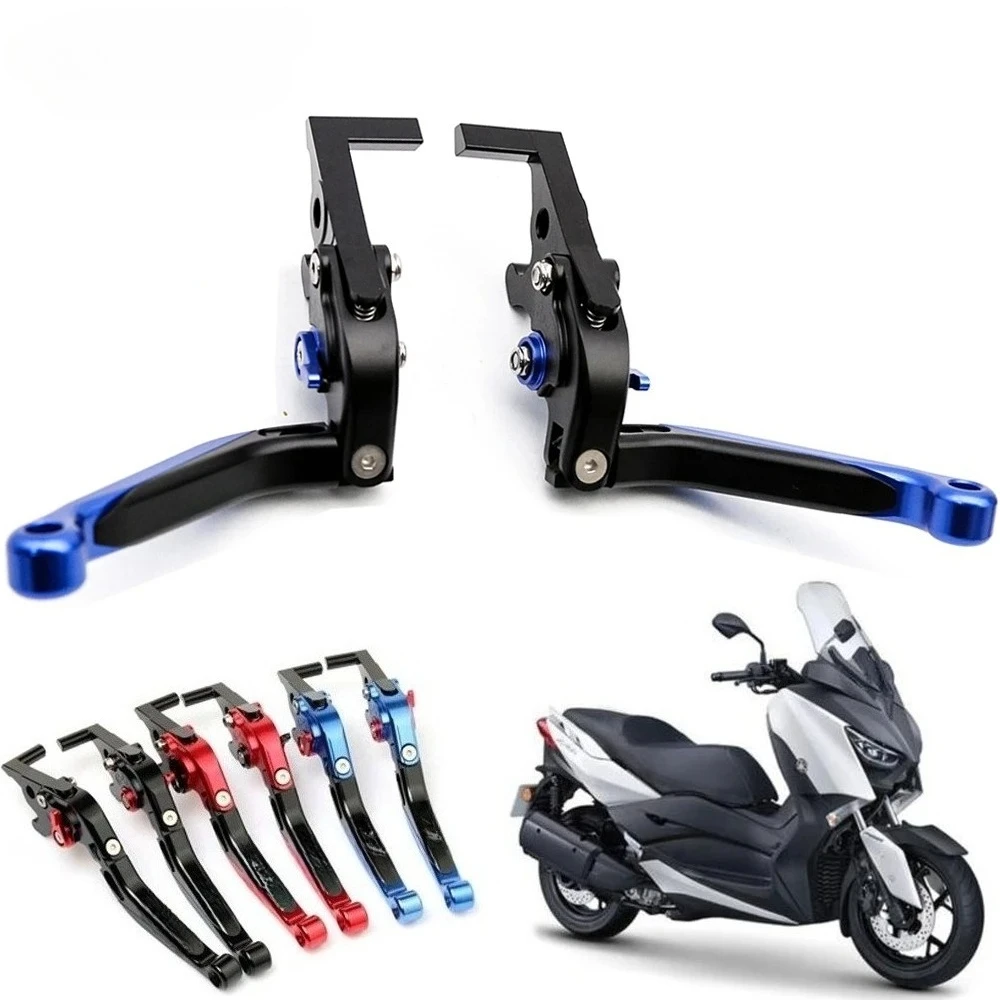 For XMAX Motorcycle Lever Sets Brake Clutch Extendable Adjustable ...