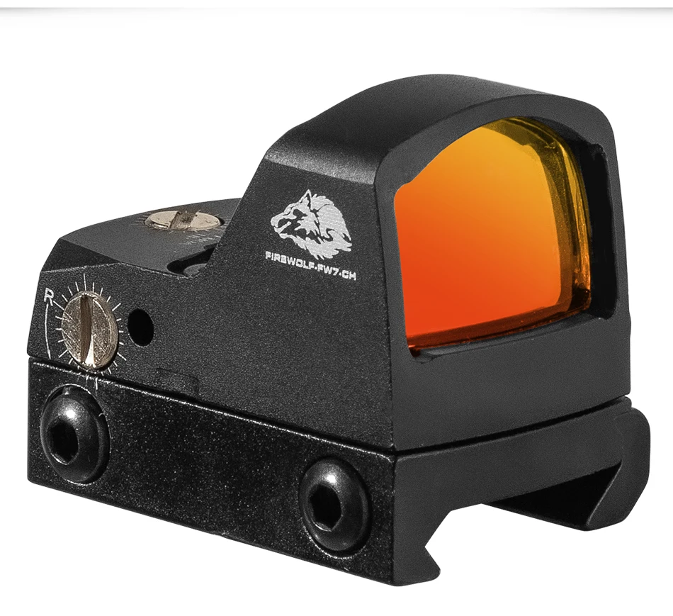 FIRE WOLF Mini Red Dot Sight Red Dot Collimator Rifle Reflex Sight ...