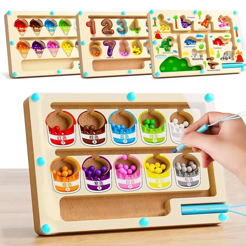 Juegos-de-clasificaci-n-de-colores-magn-ticos-Montessori-tablero-de ...