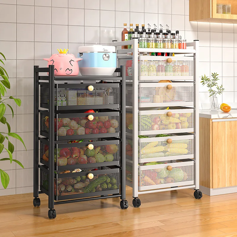 Floor-to-ceiling-Multi-layer-Kitchen-Storage-Rack-Pull-out-Home-Storage ...