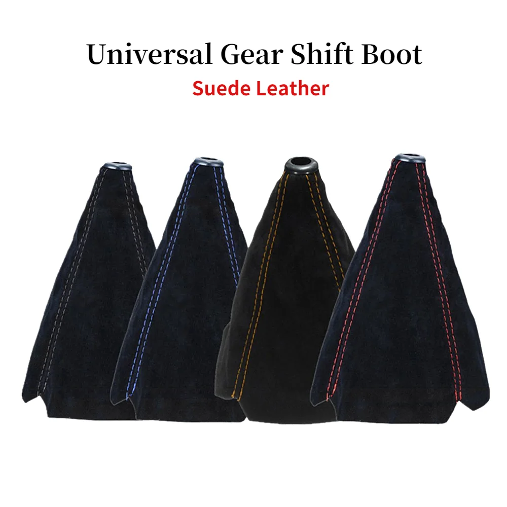 Suede-Leather-Car-Gear-Shift-Collars-Universal-Auto-Car-Manual-Stick ...