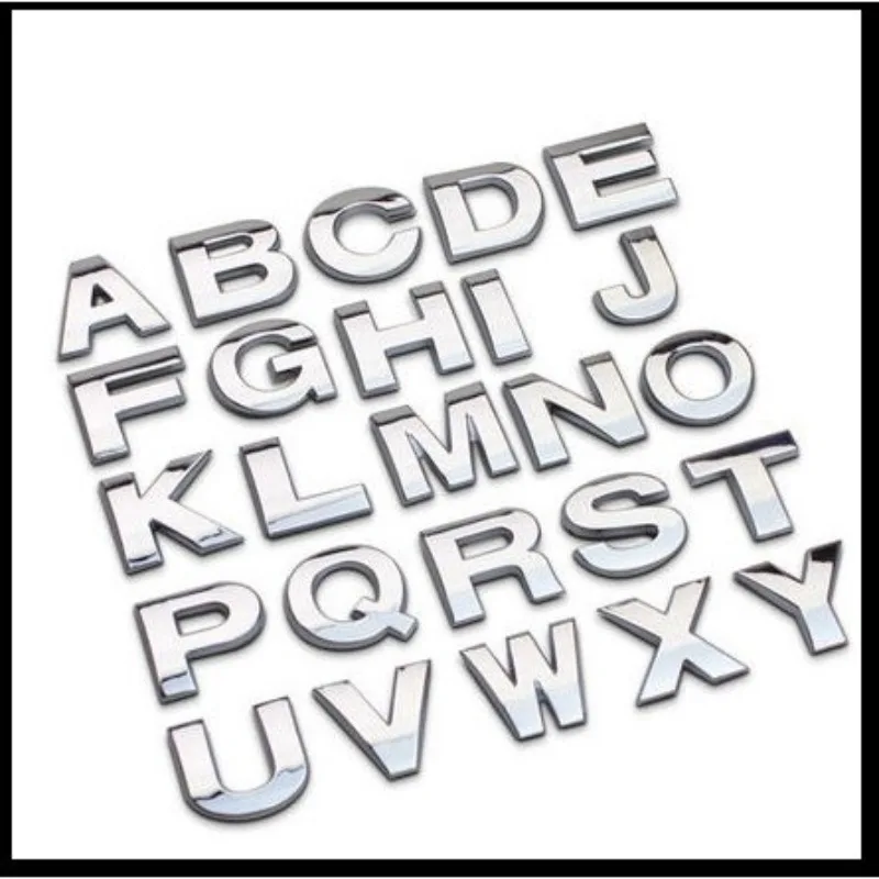 1Pcs-25mm-Car-Number-Letters-Decoration-Chrome-Stickers-3d-Metal-Alloy ...
