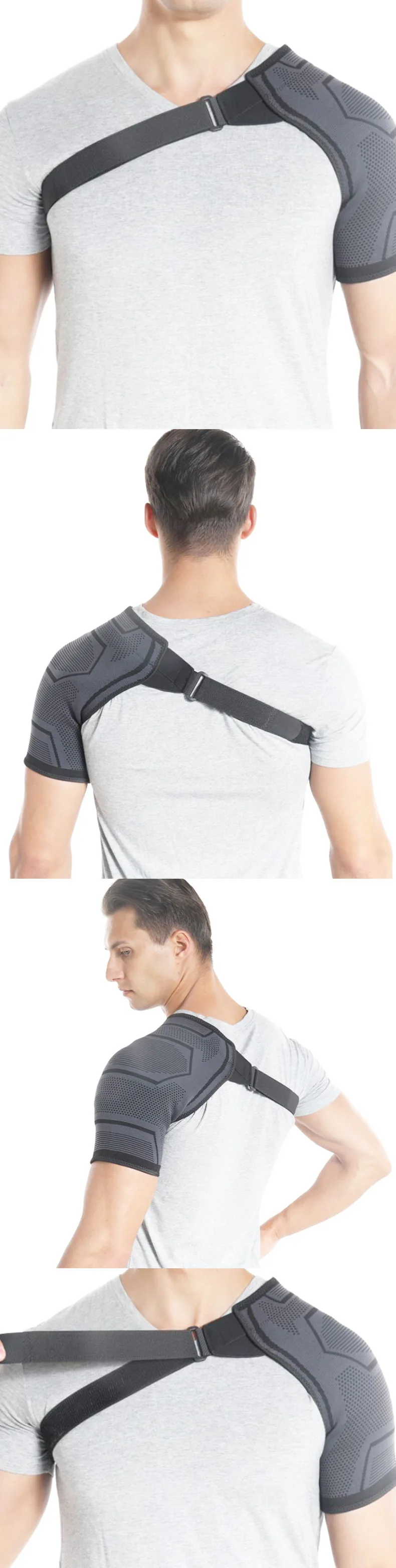 Shoulder Support Stability Brace Compression Sleeve Strap Wrap for ...