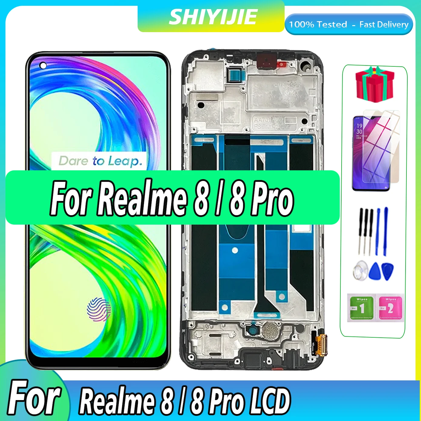 LCD-Original-6-4-For-Realme-8-RMX3085-LCD-For-Realme-8-Pro-RMX3081-LCD ...