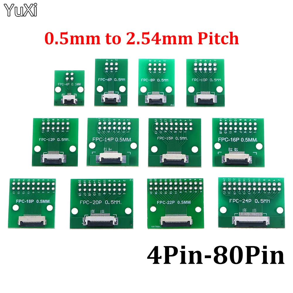 Conector-de-paso-de-0-5mm-SMT-a-2-54mm-FPC-FFC-adaptador-de-Cable ...