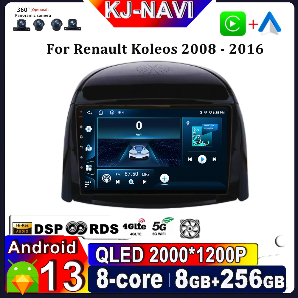 Android-13-Car-Radio-Stereo-For-Renault-Koleos-2008-2016-GPS-Navigation ...