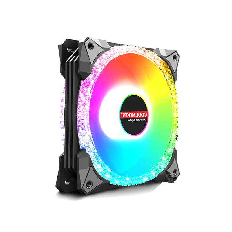 Coolmoon-Magic-Diamond-120mm-RGB-PC-Case-Fan-PWM-CPU-Cooler-Cooling-Fan ...