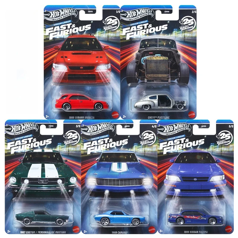 Hot Wheels HNR88-N Fast&Furious Series,Subaru Chevy Fleetline Mustang ...