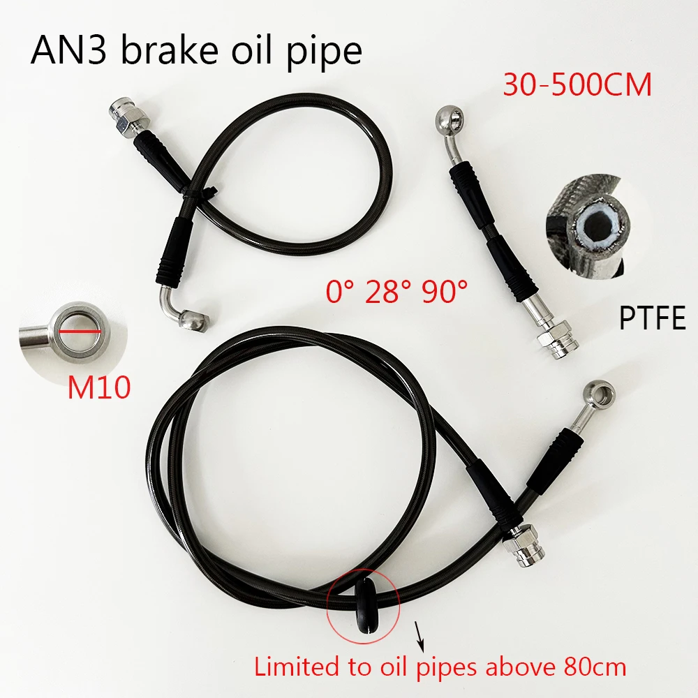 30-500CM-Universal-AN3-Female-Stainless-Braided-Motorcycle-Hydraulic ...