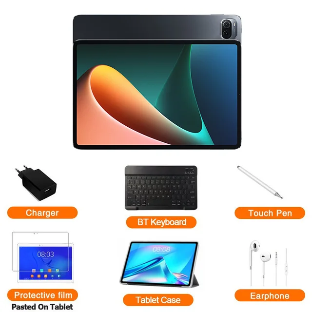 2022 New Global Version Snapdragon 845 Android 11.0 12 Inch tablets HD ...